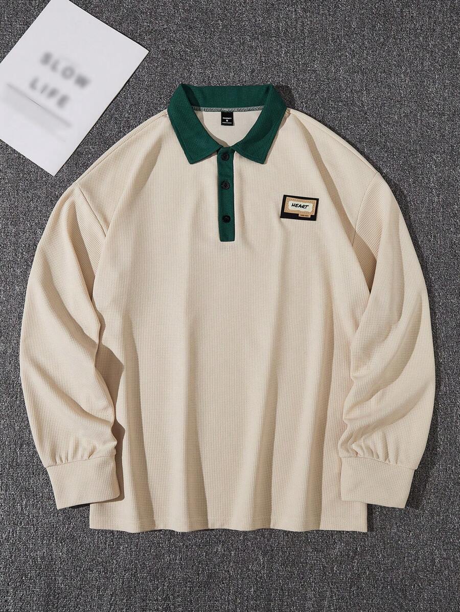 Manfinity Hypemode Mens Loose Fit Contrast Color Waffle Knit