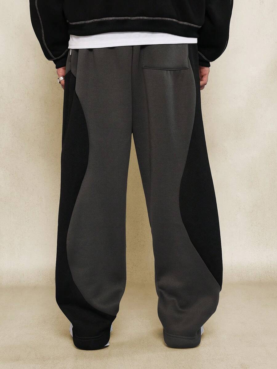 SUMWON Jogging color block avec panneau courbé, coupe droite | Mode en ...