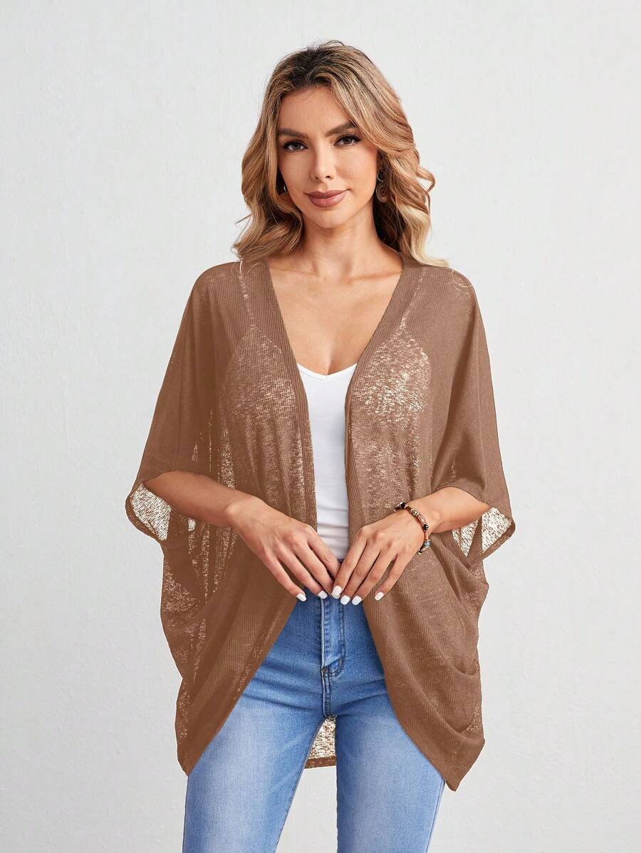 EMERY ROSE Women's Solid Color Simple Casual Regular Jacket Autumn ...
