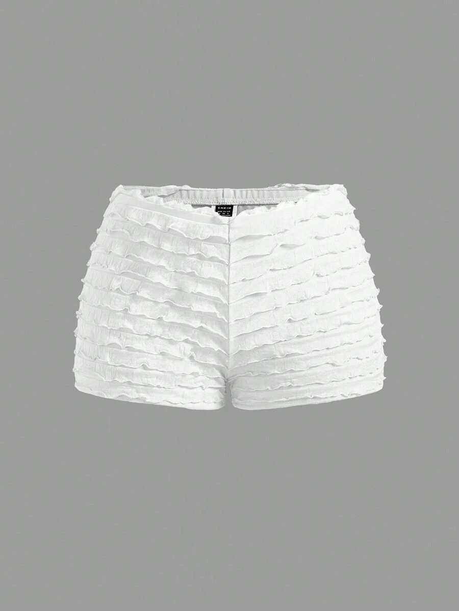 SHEIN Essnce Women's Casual Fashion Low Rise Slim Fit Elasticity Mini ...