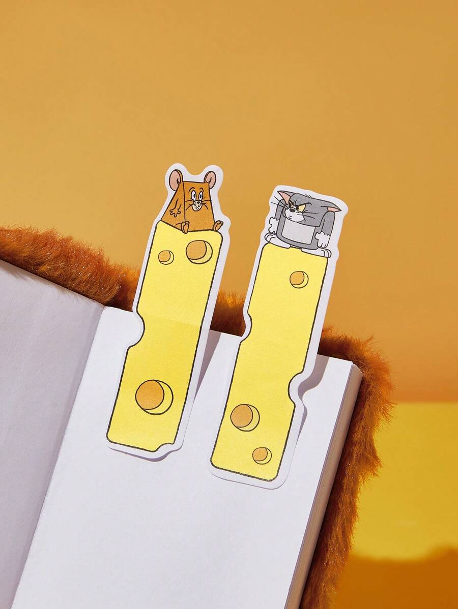 TOM & JERRY X SHEIN Cartoon & Letter Pattern Removable Sticky Notes | SHEIN