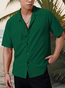 Manfinity Homme Men's Vacation Casual Style, INS Matched With A Knitted ...