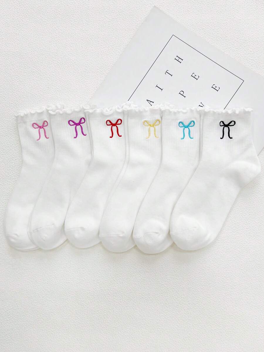 SV Pattern Studio Bas mi-mollets pour femmes avec broderie ruban et ...