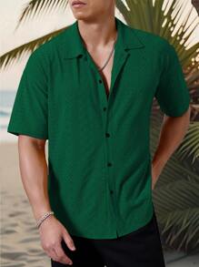 Manfinity Homme Men's Vacation Casual Style, INS Matched With A Knitted ...