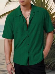 Manfinity Homme Men's Vacation Casual Style, INS Matched With A Knitted ...