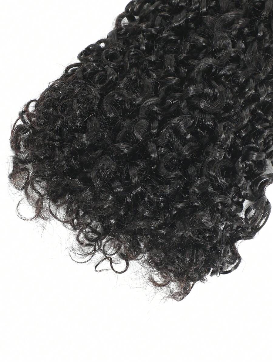 Pixie Curl Super Double Drawn Hair Bundles Natural Black Color Raw ...