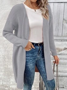 Calvaya Solid Color Long Sleeve Cardigan,Ladies Spring/Fall Casual Drop ...