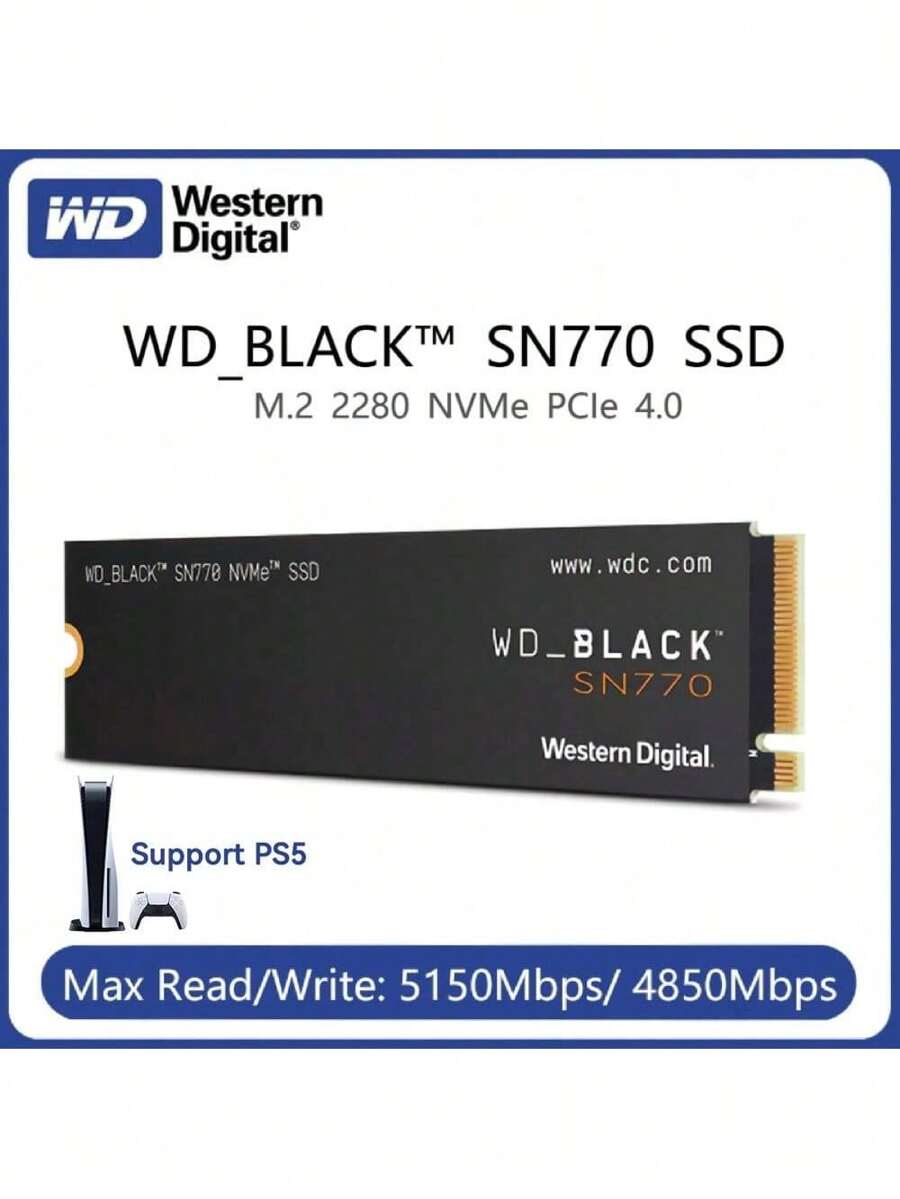 Western Digital Western Digital WD SN770 2TB 1TB 500GB SSD NVMe Gen4 ...