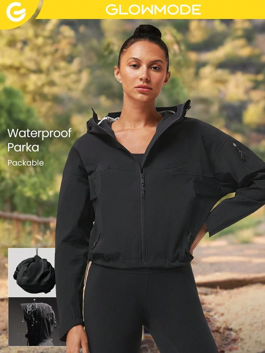 GLOWMODE Techshield エクスプローラー ハイキング用 ウインドプルーフ ウォータープルーフ ジャケット | SHEIN JAPAN
