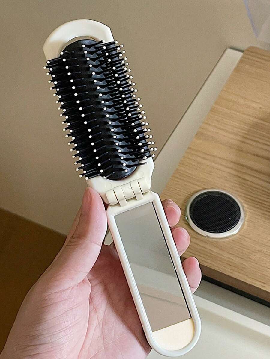 ROMWE Kawaii 1pc Shell Bow Tie Ocean Print Detangling Folding Comb With ...