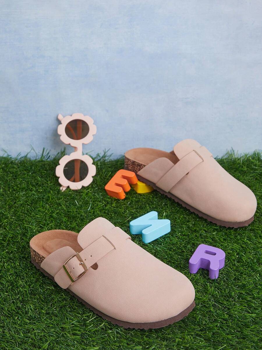 Mini mi Children's Classic Black Boston Soft Cork Footbed Clog Mule ...