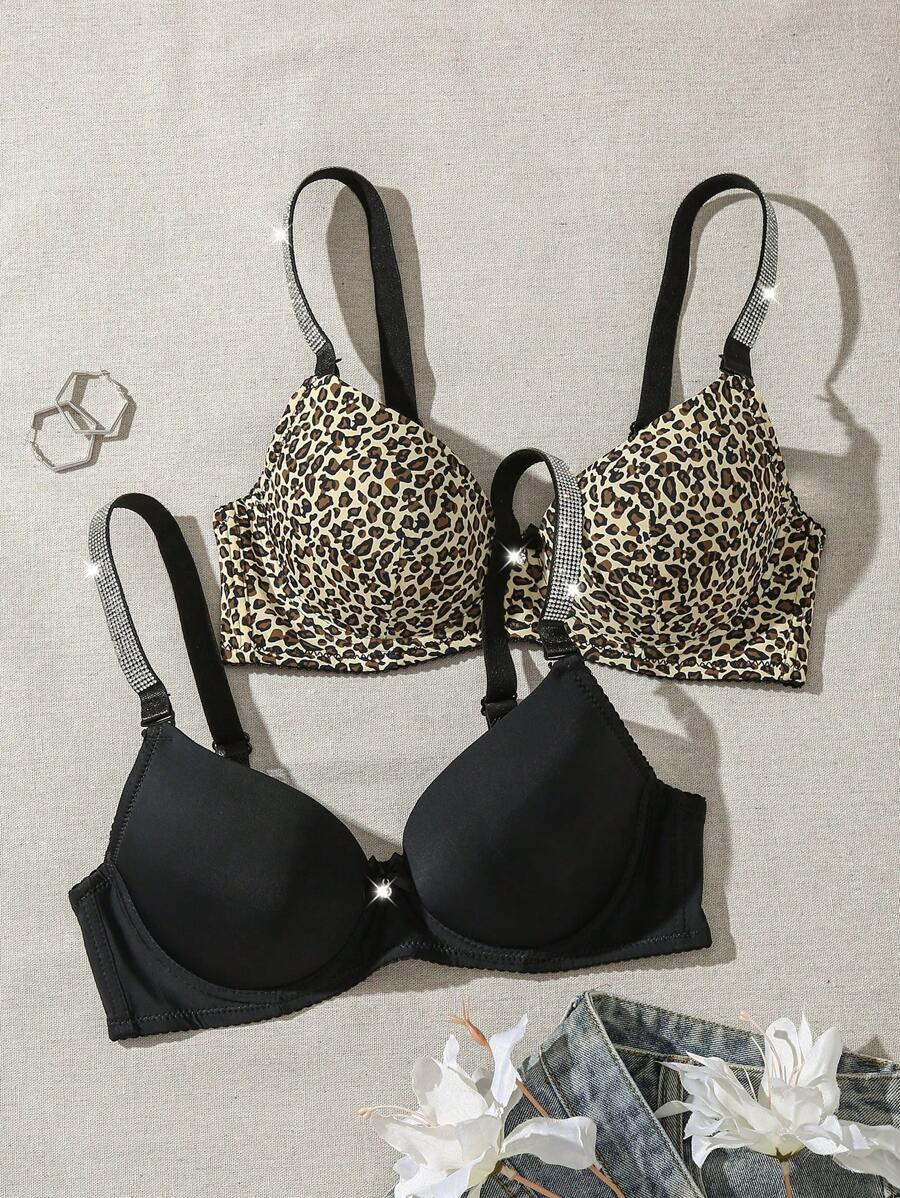 2pcs/Set Women's Underwire Bras | SHEIN USA