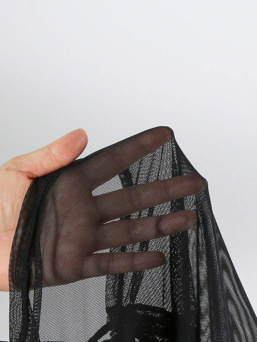 SHEIN X Hangout Fest SHEIN Swim Summer Beach Drawstring Side Cover Up ...