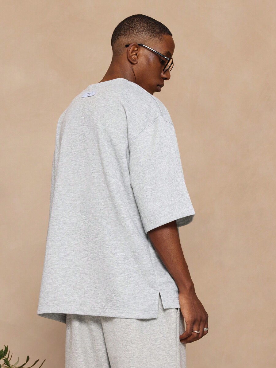 SUMWON Camiseta esencial con mangas de codo oversize y bajo con ...