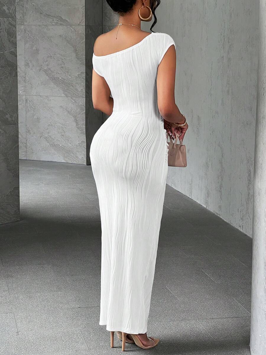 Slaydiva Summer New Elegant Party & Daily White One-Shoulder Front ...