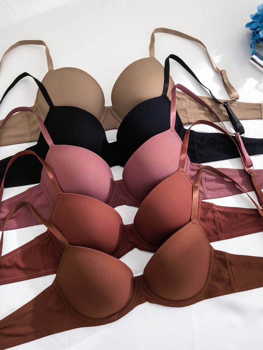 5pcs/Set Women Underwire Bras | SHEIN USA