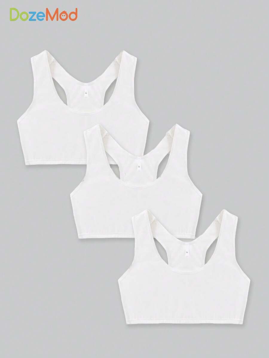 SHEIN 3 piezas Conjunto de ropa interior tipo camiseta de punto ...