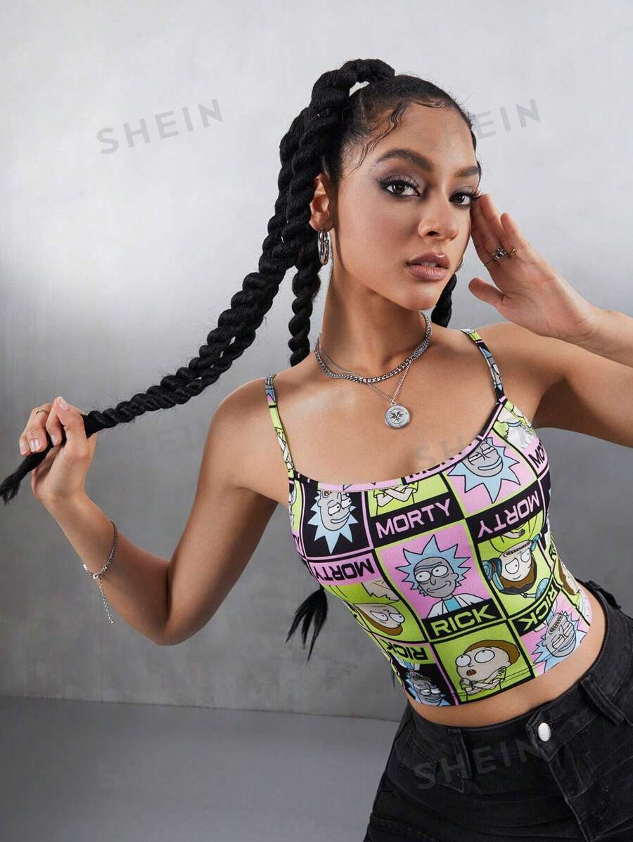 Rick and Morty X SHEIN FALL Cool Rick Sanchez Morty Smith Pattern ...