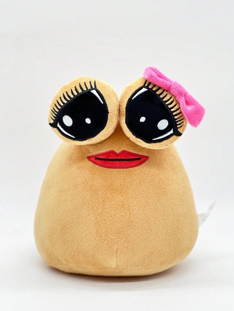 1pcs 25cm Pou Plush Couple Brown Alien Stuffed Toy, Cute Alien Pou ...