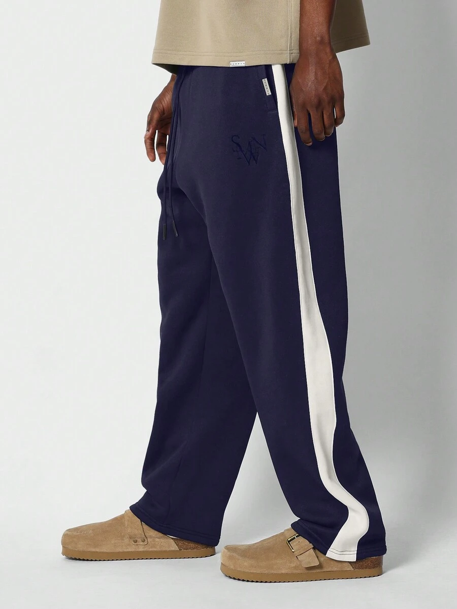SUMWON Pantalon de jogging décontracté avec rayures latérales, pantalon ...