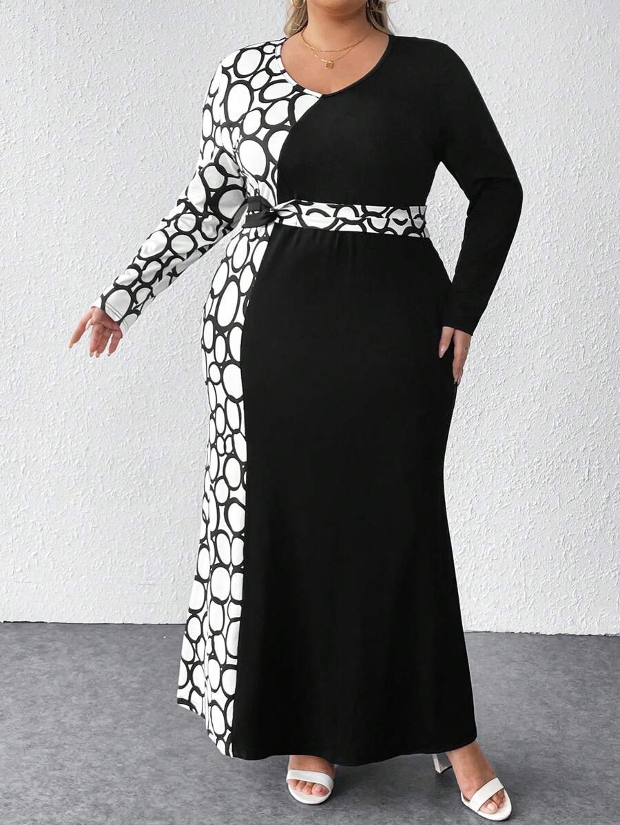 SHEIN CURVE+ Curve Plus Size Women's Business Professional Black ...