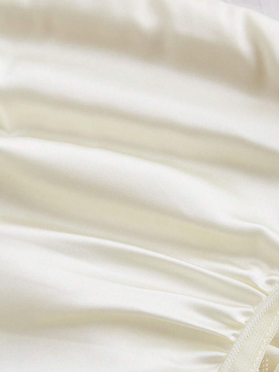 SHEIN MOD Plus Size Vrouwen Elegante Cocktail Party Satijnen ...