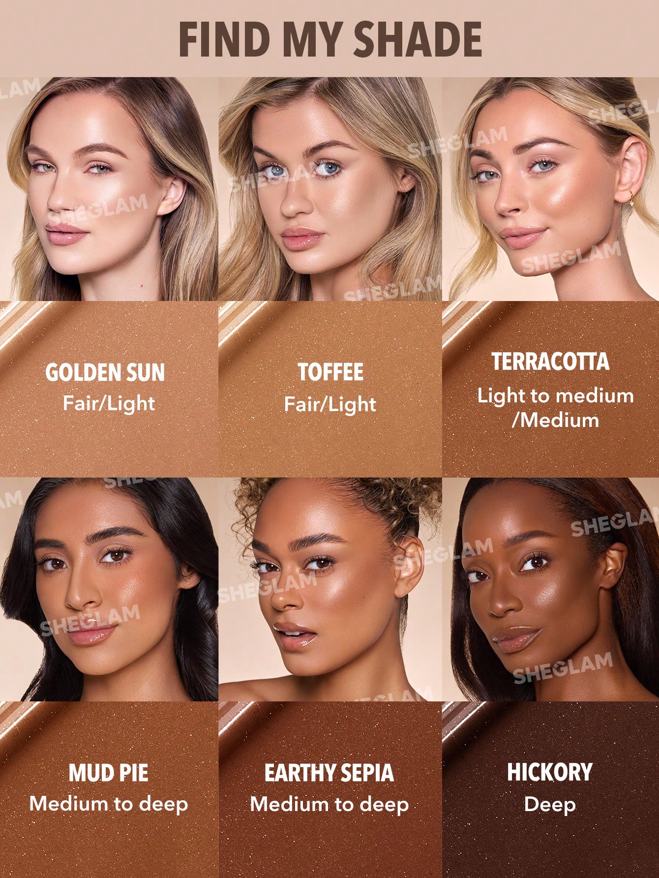 Sun Beam Shimmer Liquid Bronzer-Hickory｜SHEGLAM USA