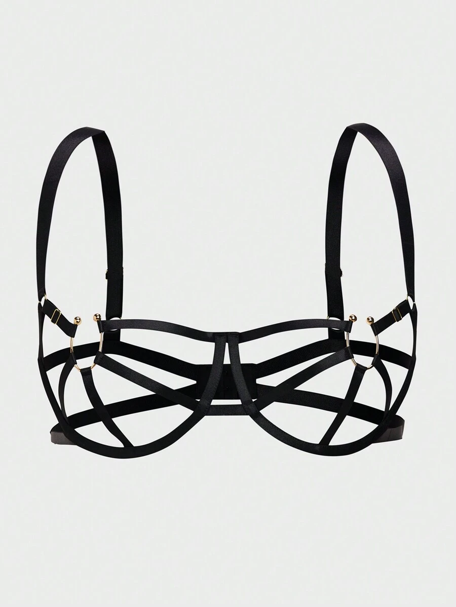 SHEIN Plus Size Sexy Lingerie Set With Elastic Band Binding, Seductive ...