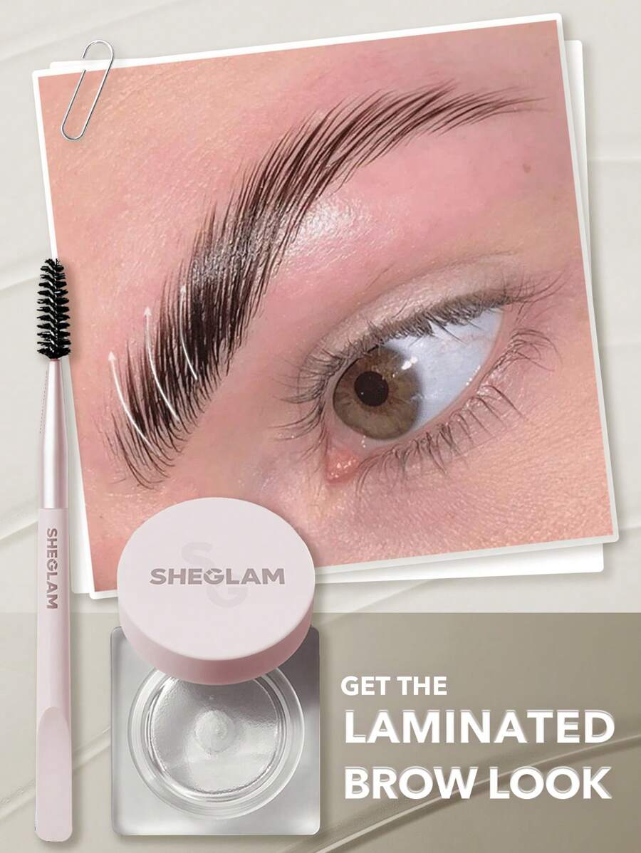 SHEGLAM Set Me Up Brow Hold-Gel Transparente Resistente Al Agua Para Cejas, Que No Mancha, De ...