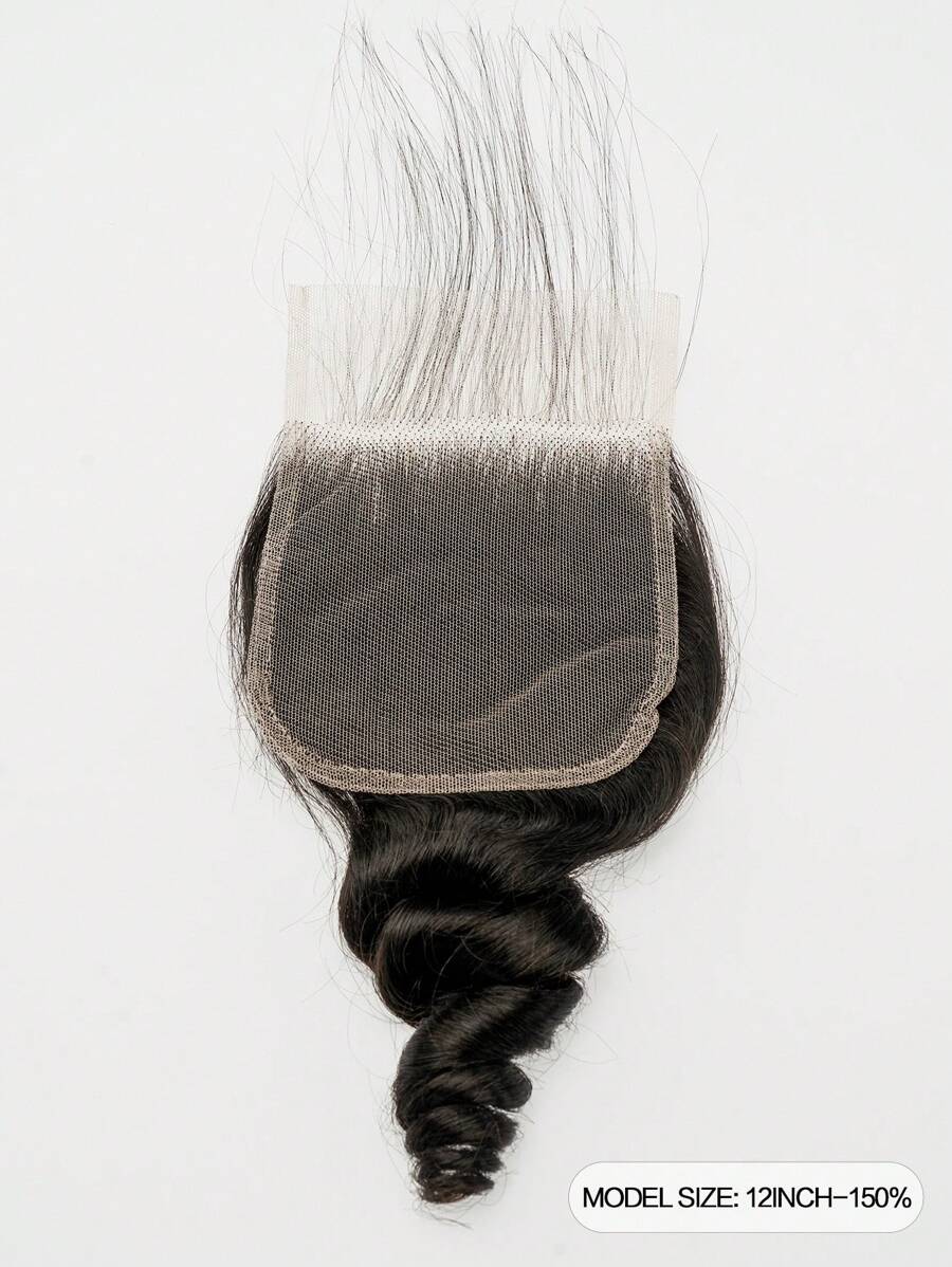 Transparent Loose Wave Closure Unprocessed Human Hair 4x4 Lace Closure ...