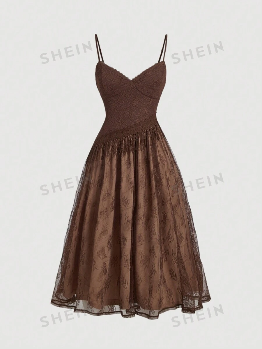 SHEIN MOD Plus Size Retro Hippie Style 70s Brown Fringed Decorated ...