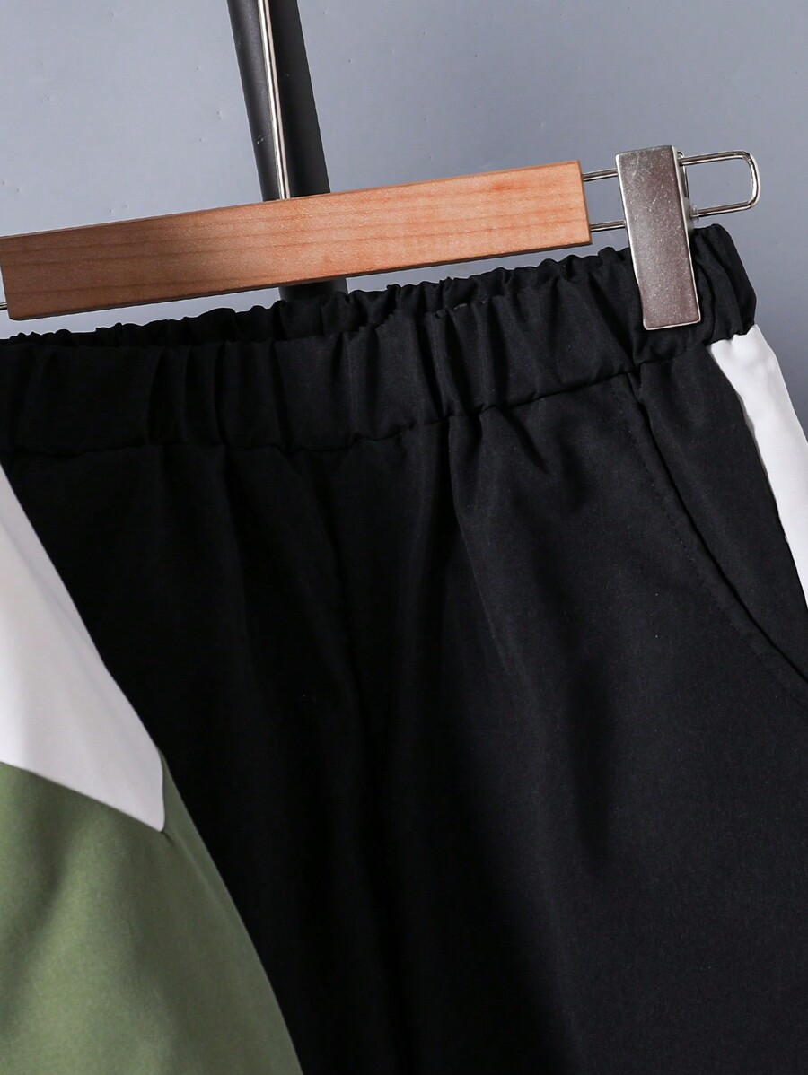 SHEIN ชุดเด็กชายแฟนตรากีฬา 2ชิ้น/ชุด มีฮู้ด และกางเกงเอวยืด สำหรับใส่เล่นกีฬา | SHEIN TH