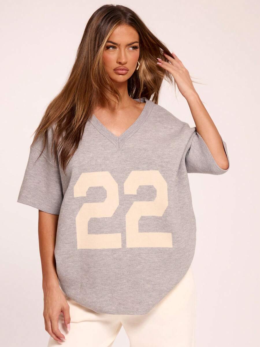 MUSERA 22 Sports Jersey Sweater Y2K | SHEIN USA