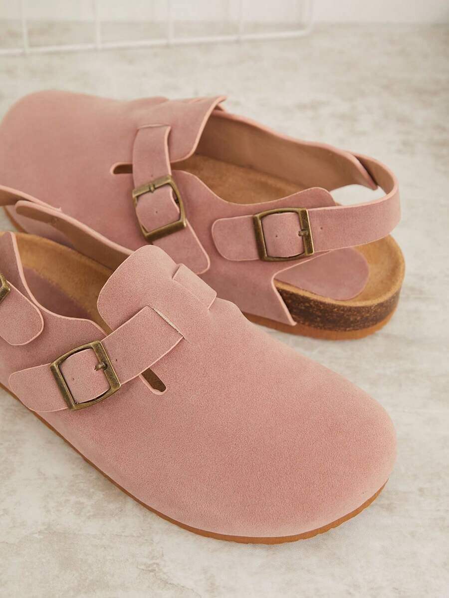 SHUZIA Women's Round Toe Cork Footbed Slide Clogs With Adjustable ...