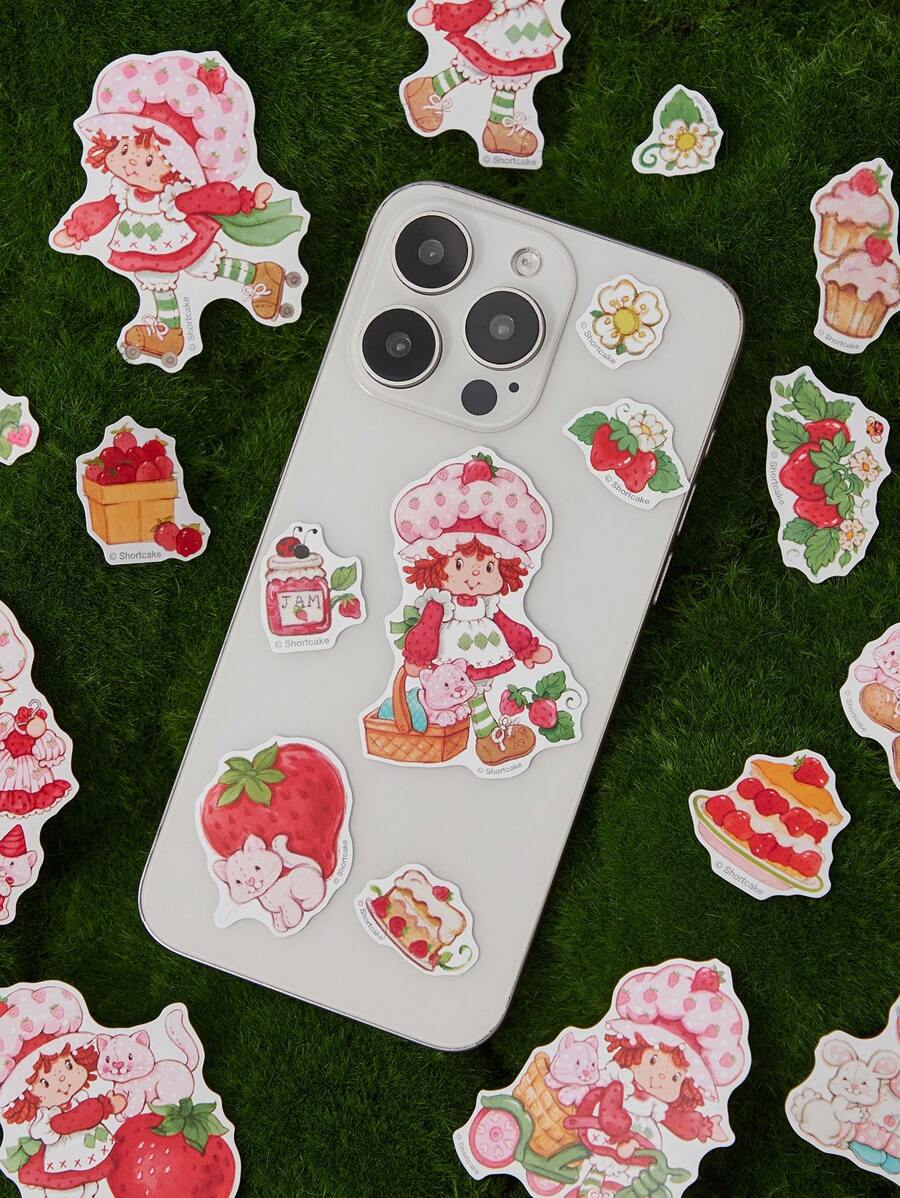Strawberry Shortcake X SHEIN 42pcs Cute Cartoon Character And ...