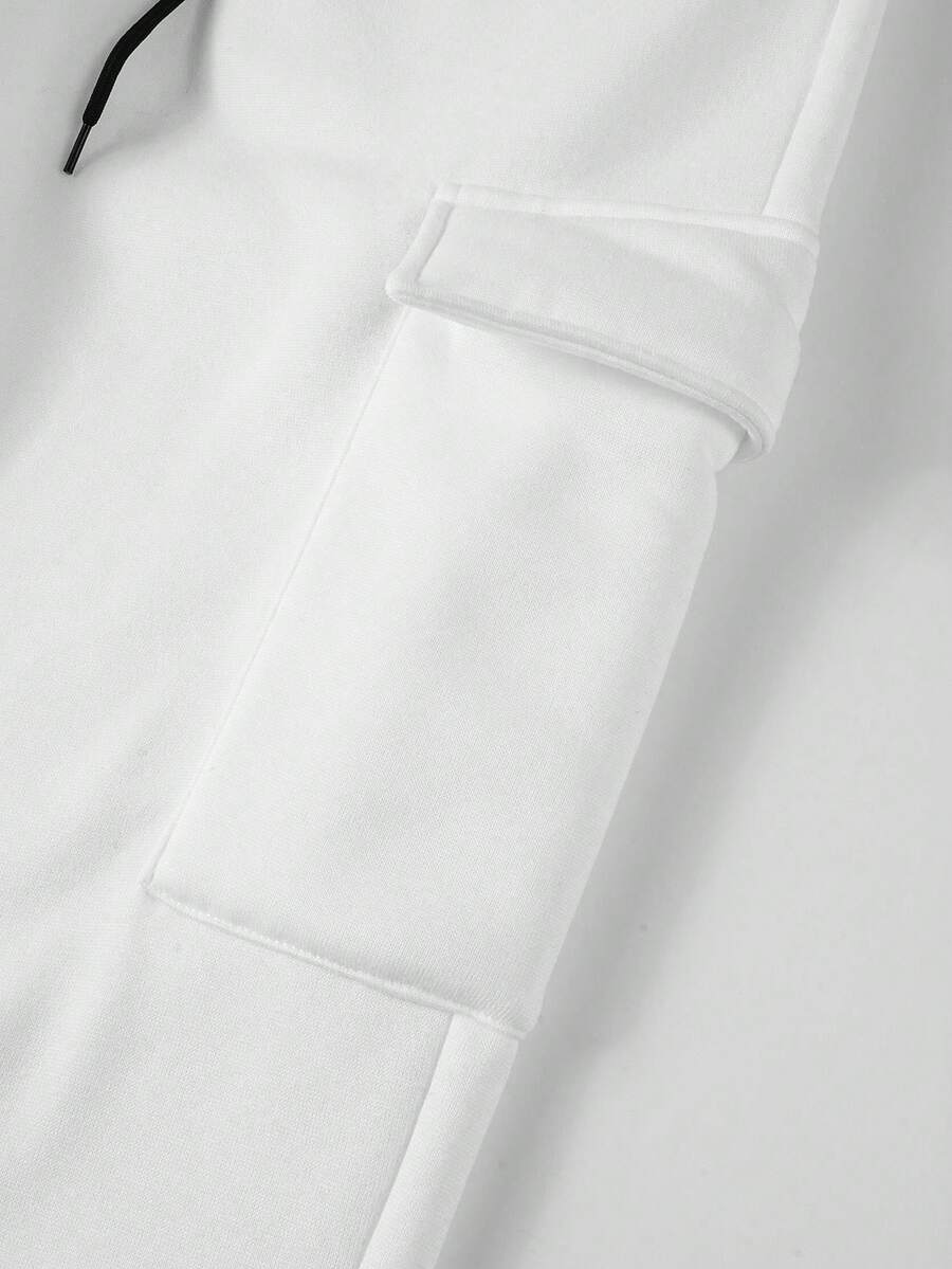 Manfinity Homme Men's Solid Color Zip-Up Hoodies And Sweatpants Casual ...