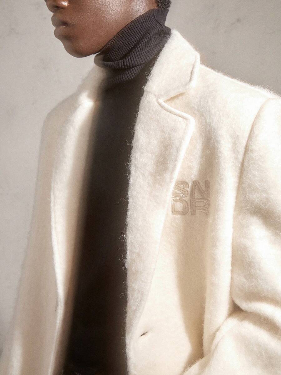 AKNOTIC Business Casual Chaqueta casual de cuello vuelto con bordado de ...