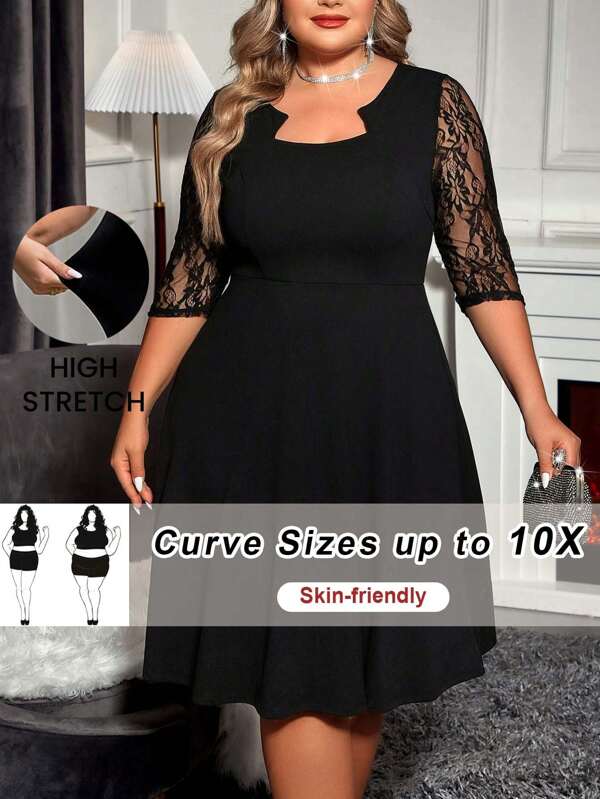 Shop Plus Size & Curve Elegant Dresses | SHEIN USA