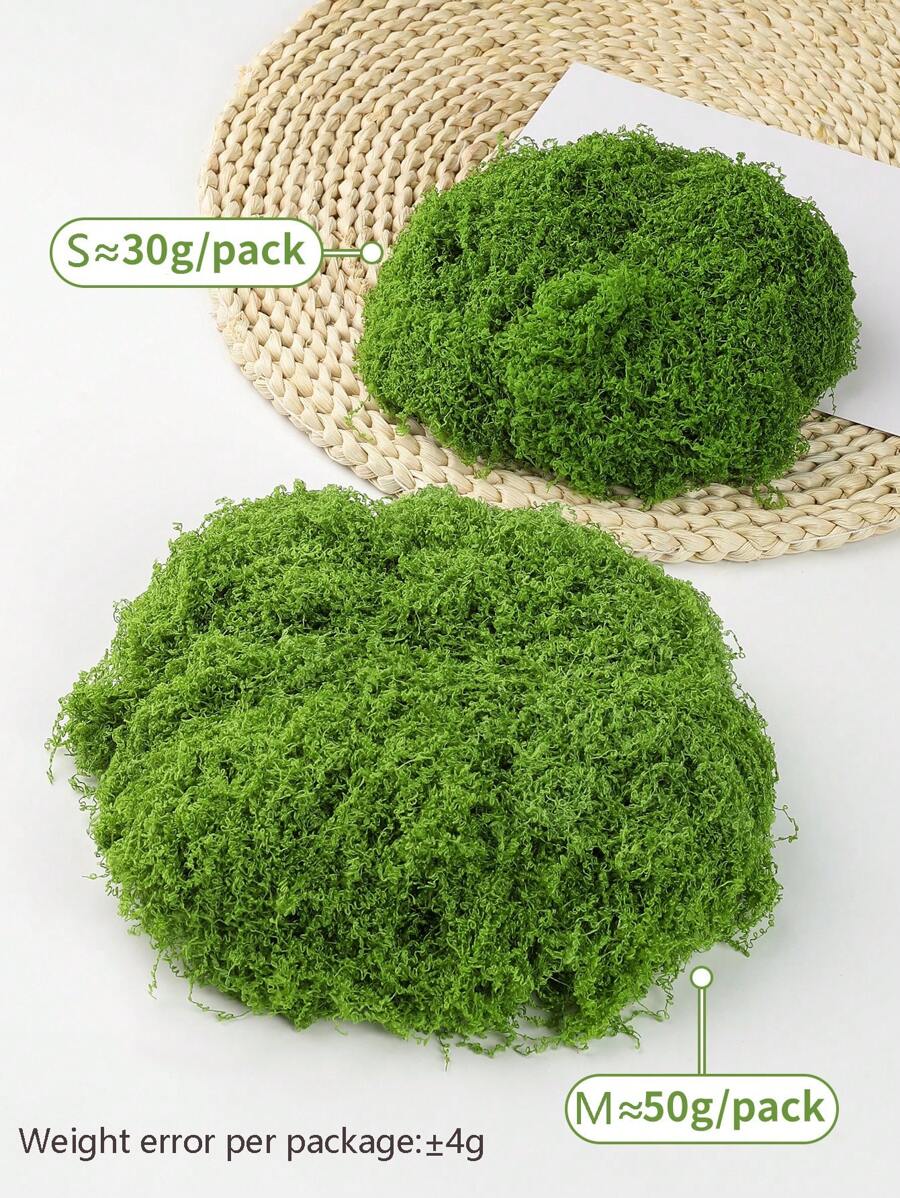 30g/50g Artificial Moss String , Fake Moss, Faux Moss For Plants Indoor ...