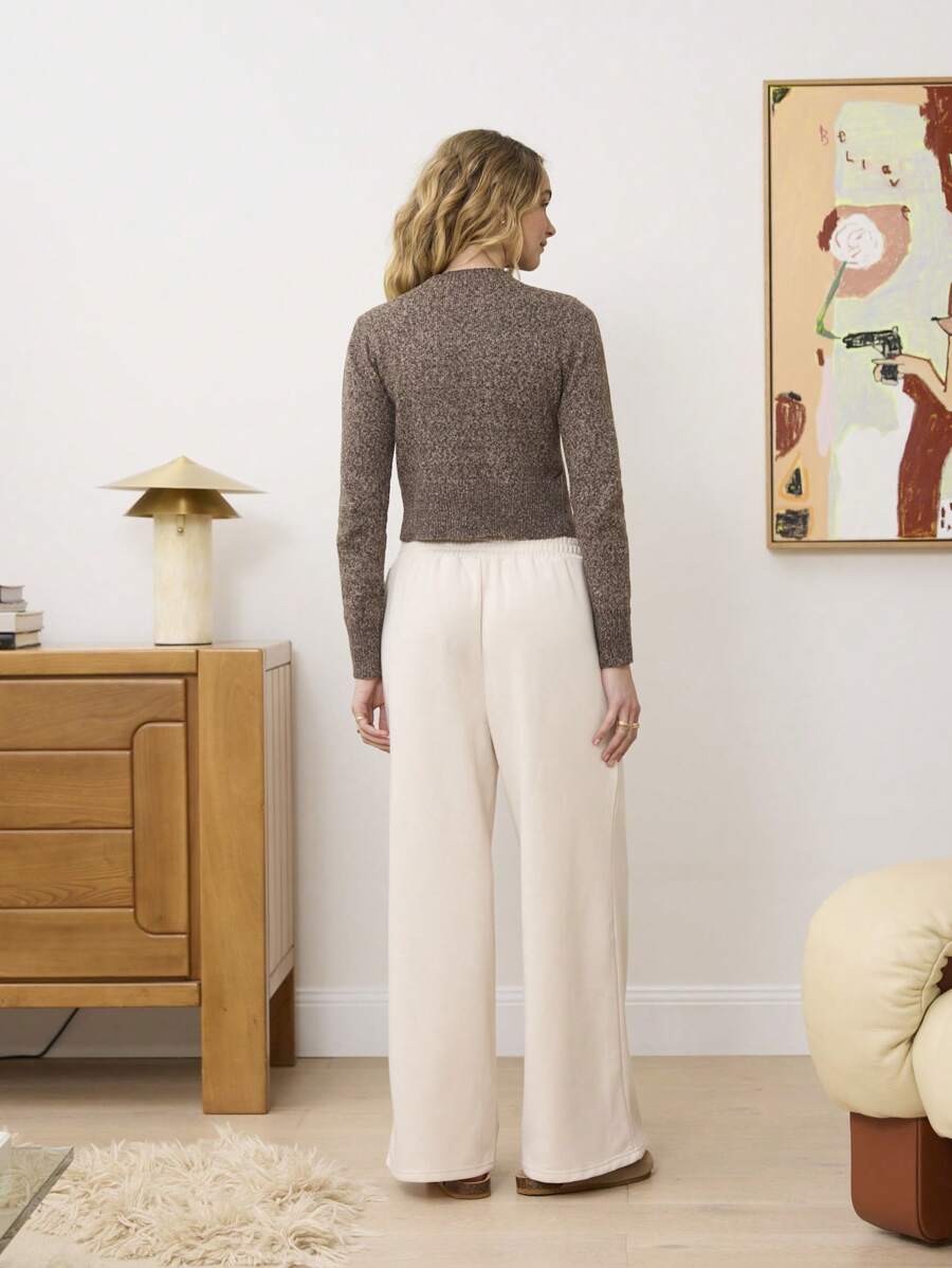 Aralina Pull On With Pockets & Pintuck Seam Detail Wide Leg Track Pant ...