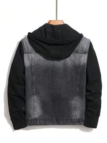 Manfinity Hypemode Men's Button Front Long Sleeve Pocket Casual Denim ...