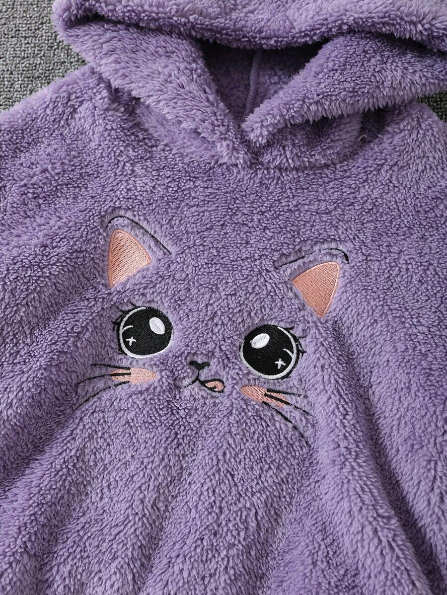 SHEIN Moletom com Capuz Reversível de Malha e Fleece Jovem Feminina ...