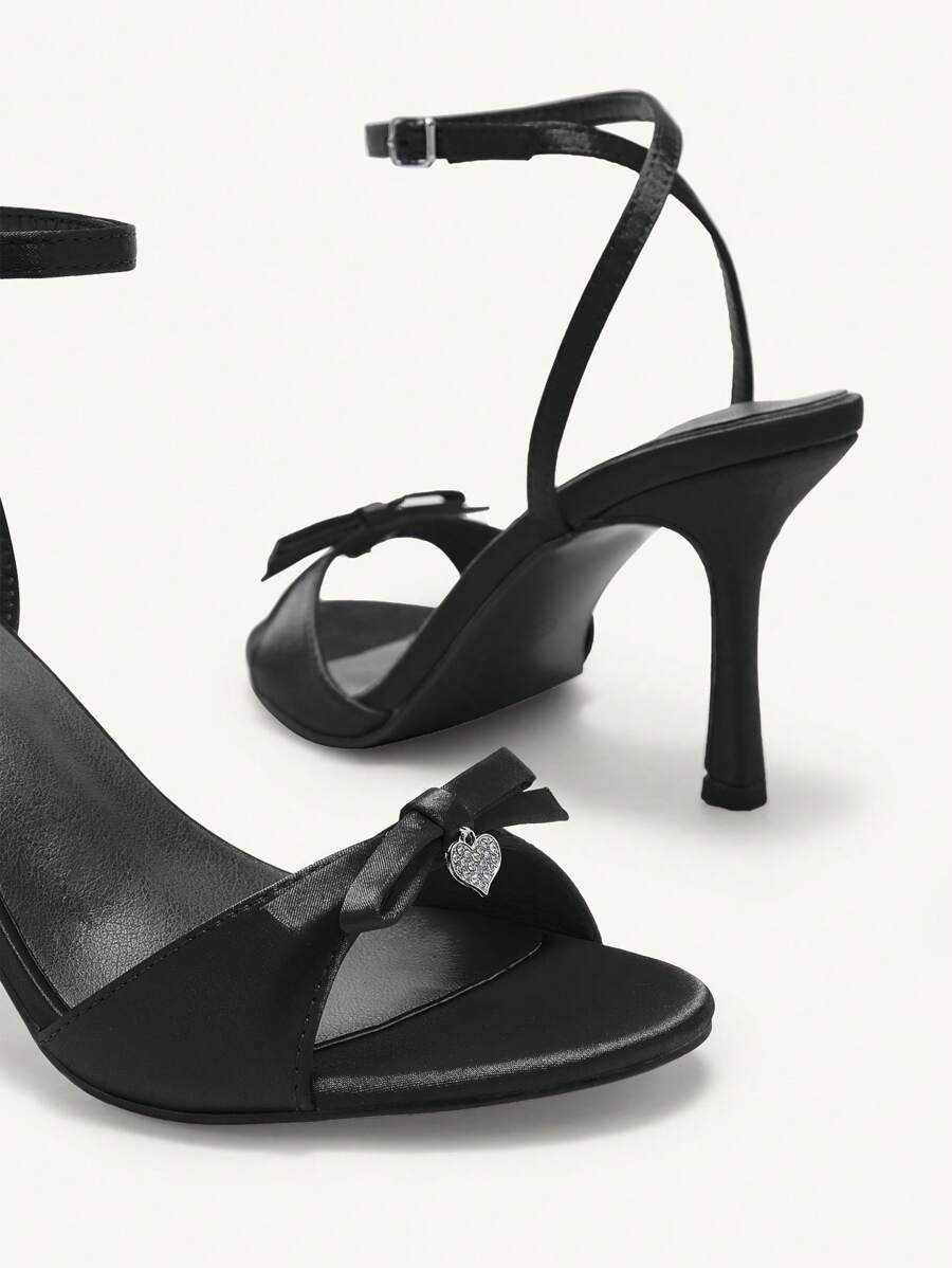 CUCCOO CHICEST Black Sardine-Style Women Peep Toe High Heel Sandals ...