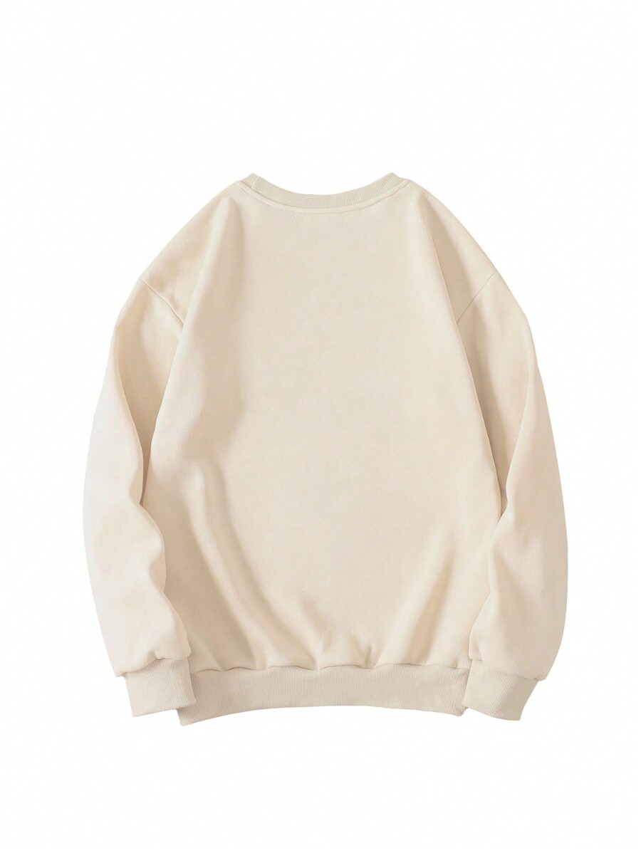 Tween Girl Casual Stylish Cartoon Ice Cream Cup Print Round Neck ...