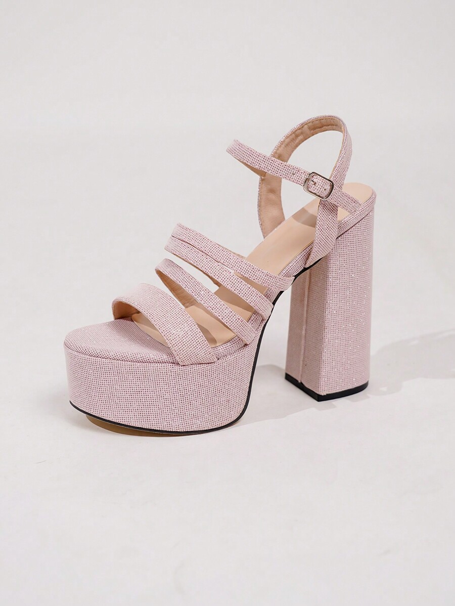 Fashion Thick Sole Waterproof Platform Heeled Sandals For Teenagers ...