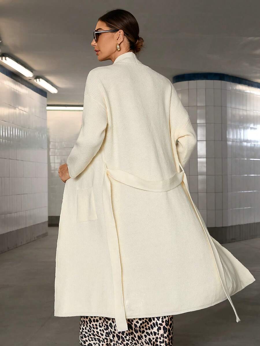 Aveloria Modichic Oversized French Style Casual Tied Up Cardigan With ...