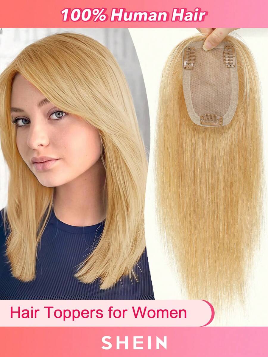 Hair Toppers For Women Real Human Hair 14inch Hair Topper 3''x5'' Skin ...