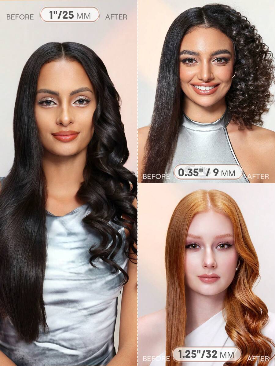 SHEGLAM HAIR It-Curl Curling Iron,Hair Curler,32mm Hair Curling Wand ...