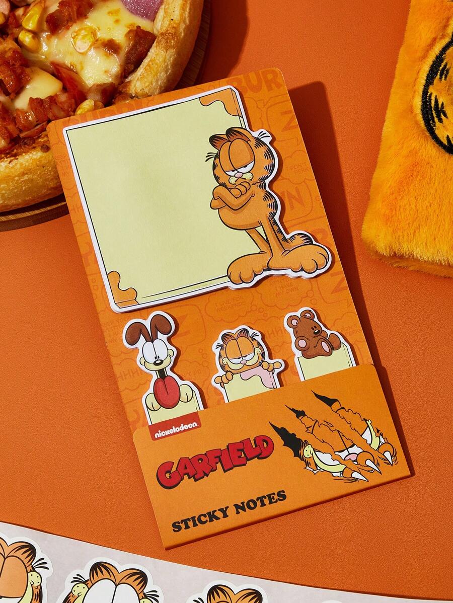 GARFIELD X SHEIN Cartoon Pattern Removable Sticky Notes | SHEIN USA