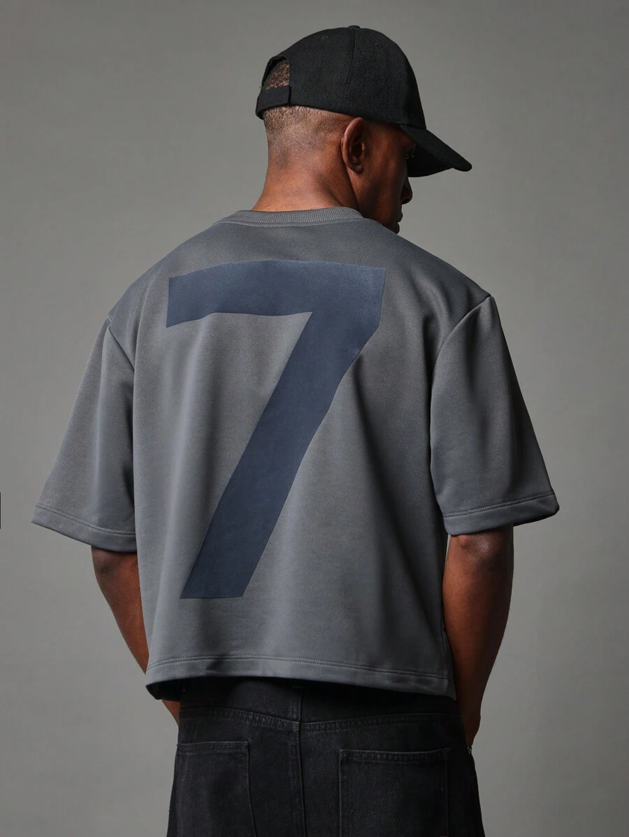 SUMWON T-shirt ajusté court premium avec impression de numéro au dos en ...